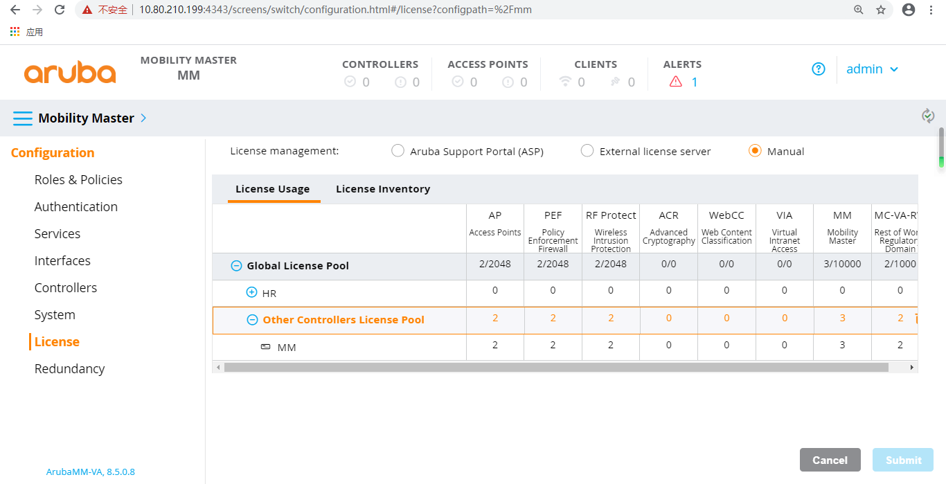 MM license server 许可共享 – ArubaSE.Club